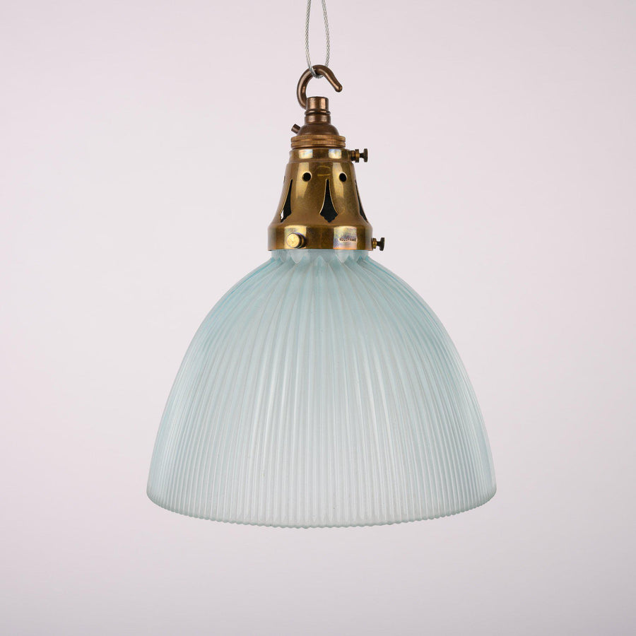 Antique Holophane Opaque Glass Light Shades - Industrial Glow ...