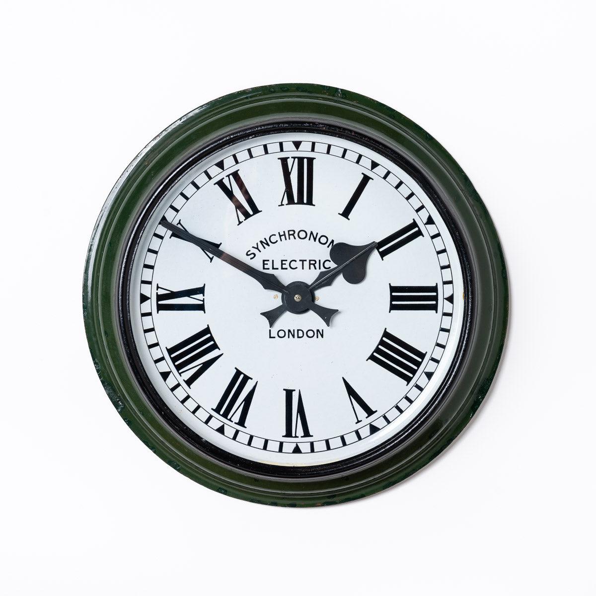 Large Reclaimed Railway Platform Clock by Synchronome – Industrial Glow ...