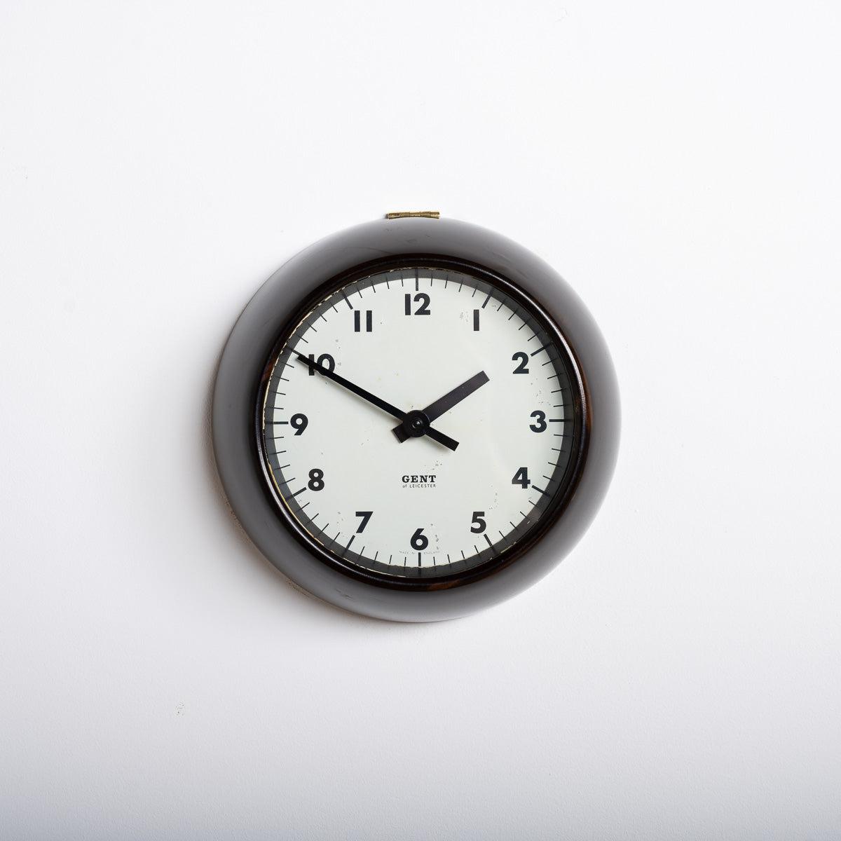 Rare Extra Small Vintage Bakelite Wall Clock by Gent of Leicester - IG ...