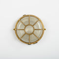 Reclaimed Brass Ship Lights with Prismatic Glass - Industrial Glow ...
