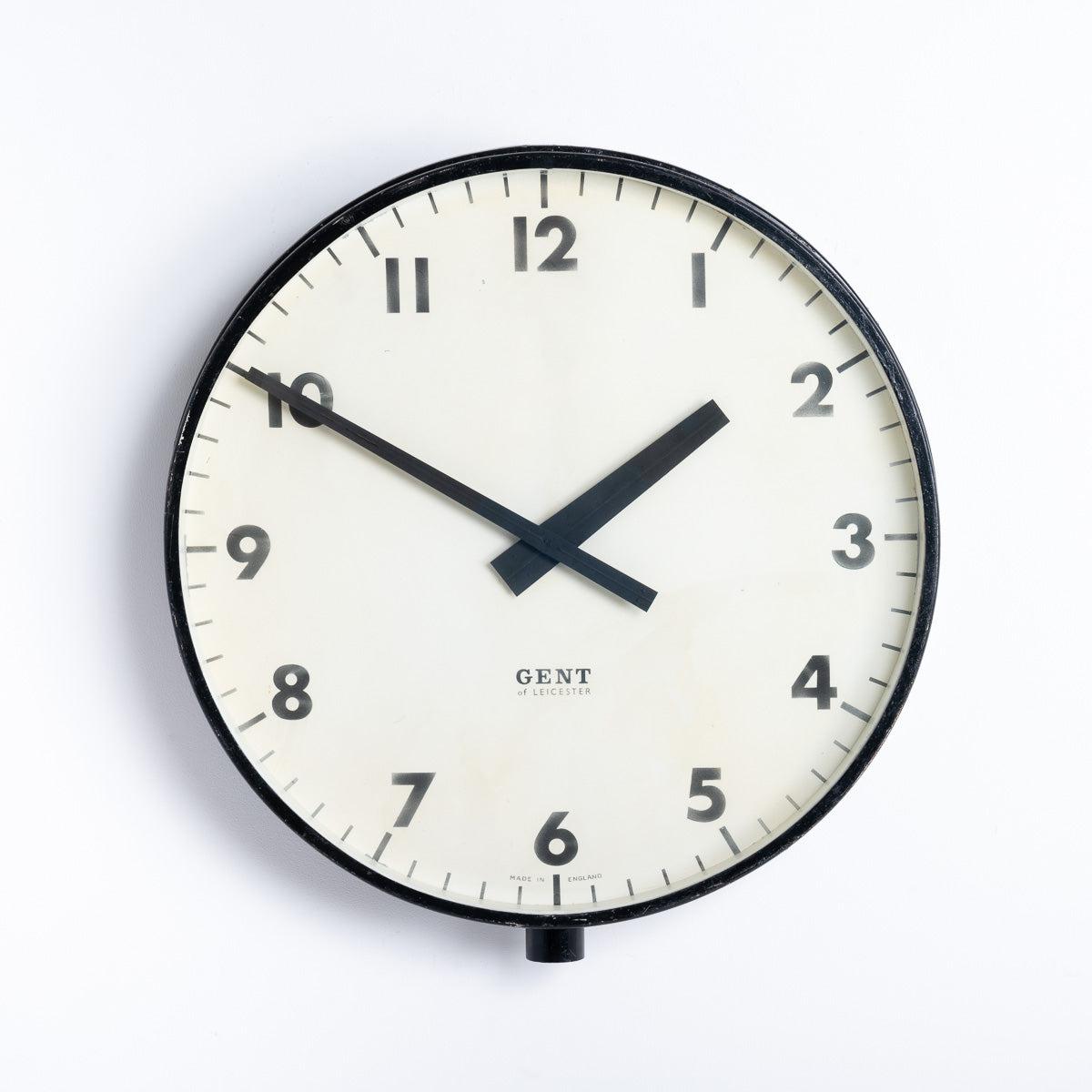 Reclaimed Extra Large Electric Railway Clock by Gent of Leicester ...