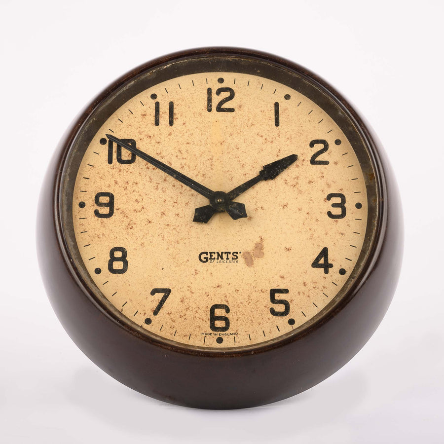Small Factory Bakelite Clock by Gents of Leicester - Industrial Glow ...