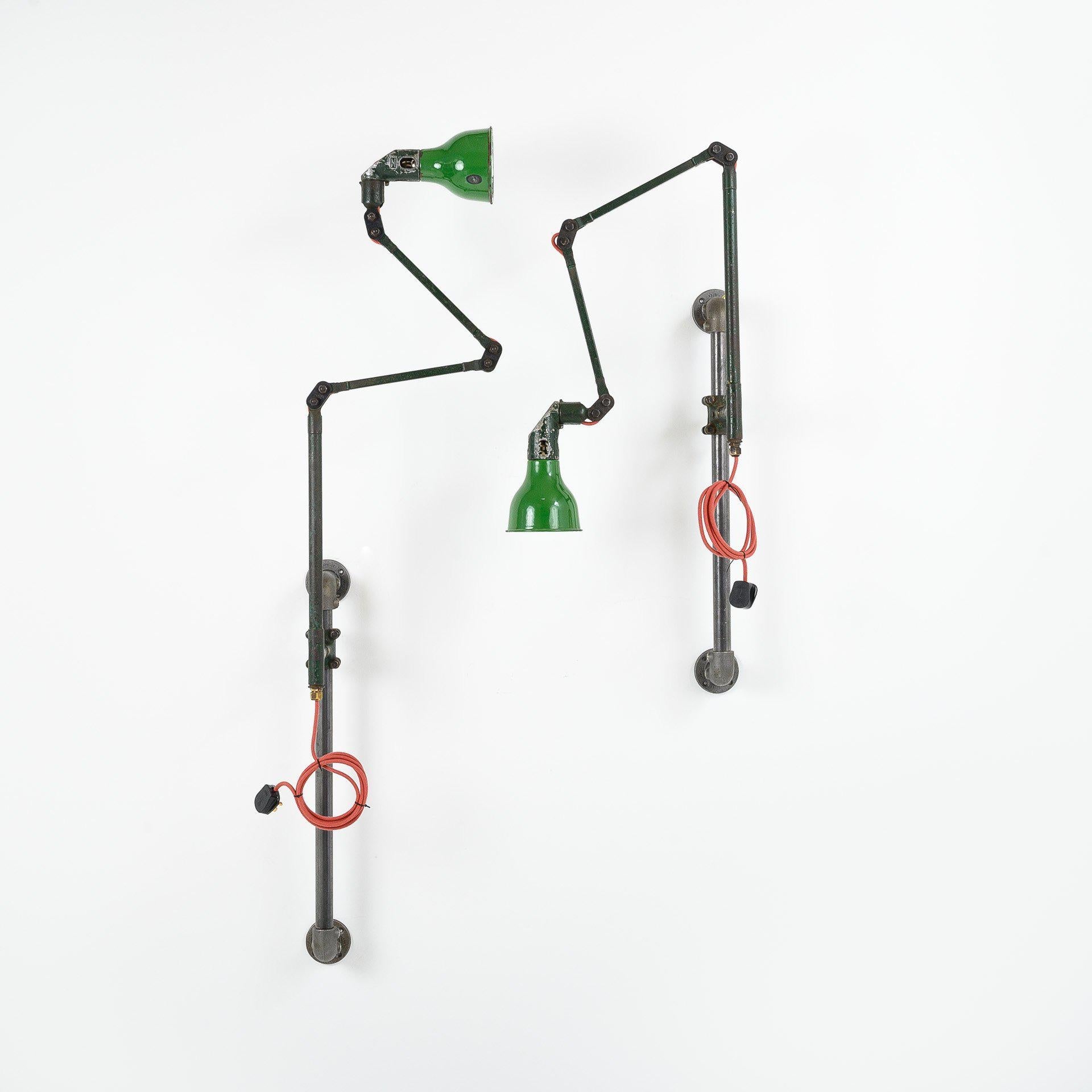 Stunning Pair of MEK-ELEK Machinist Wall Lamps - Industrial Glow ...