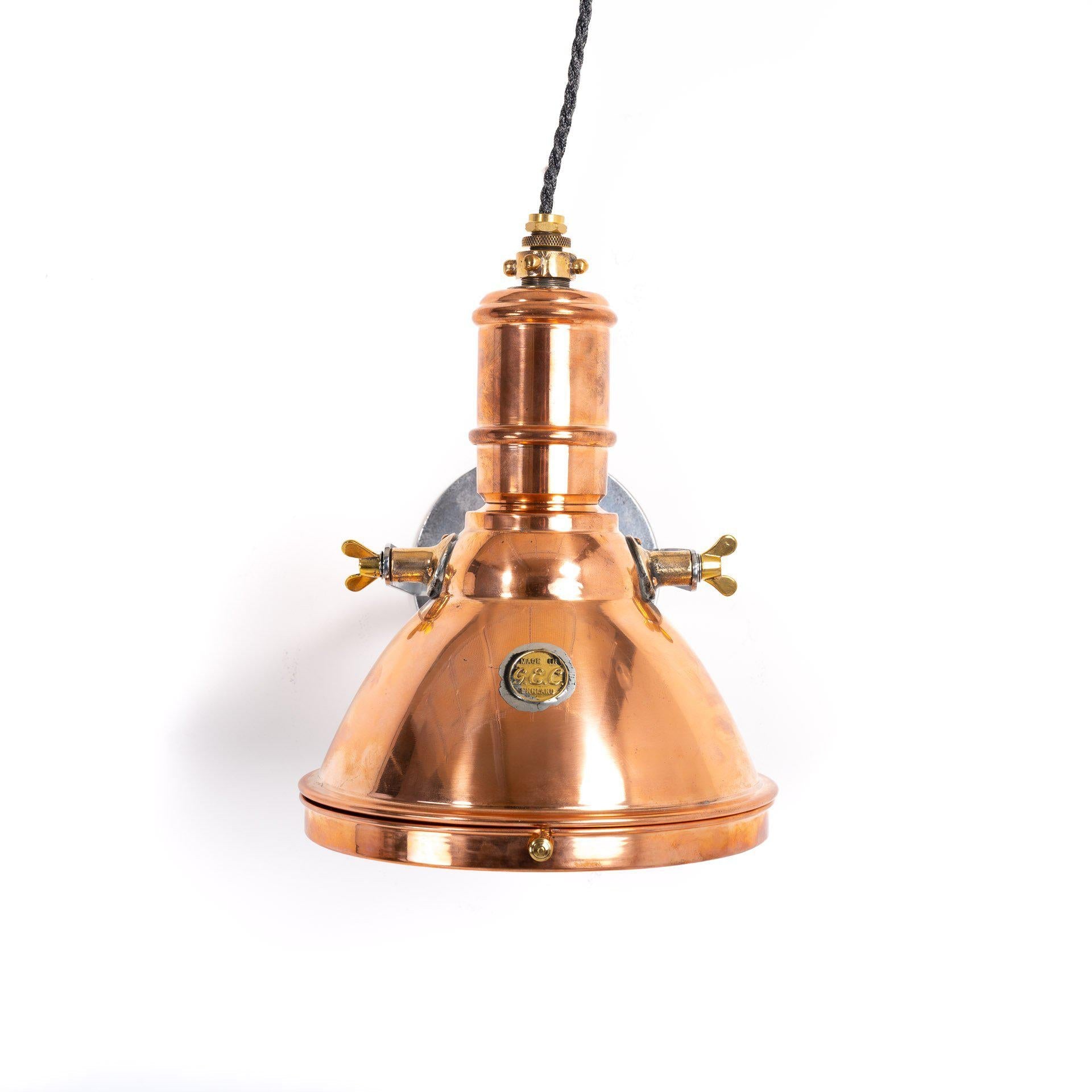 Copper Searchlight with Mercury Glass Interior - Industrial Glow ...