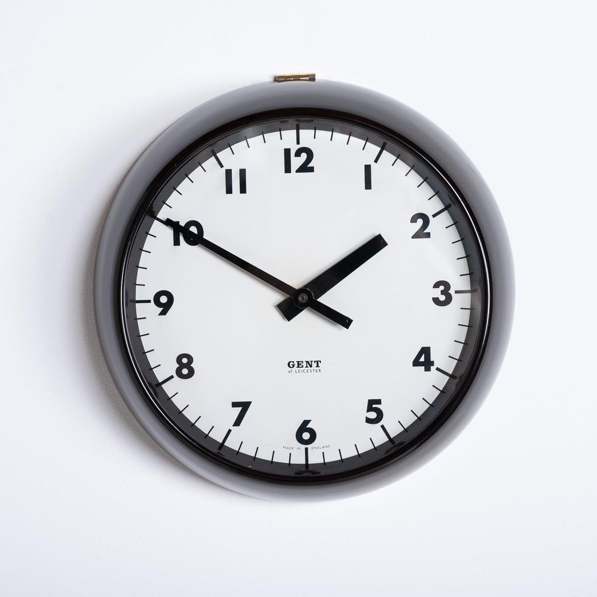 Vintage Small Bakelite Wall Clock by Gent of Leicester – Industrial ...